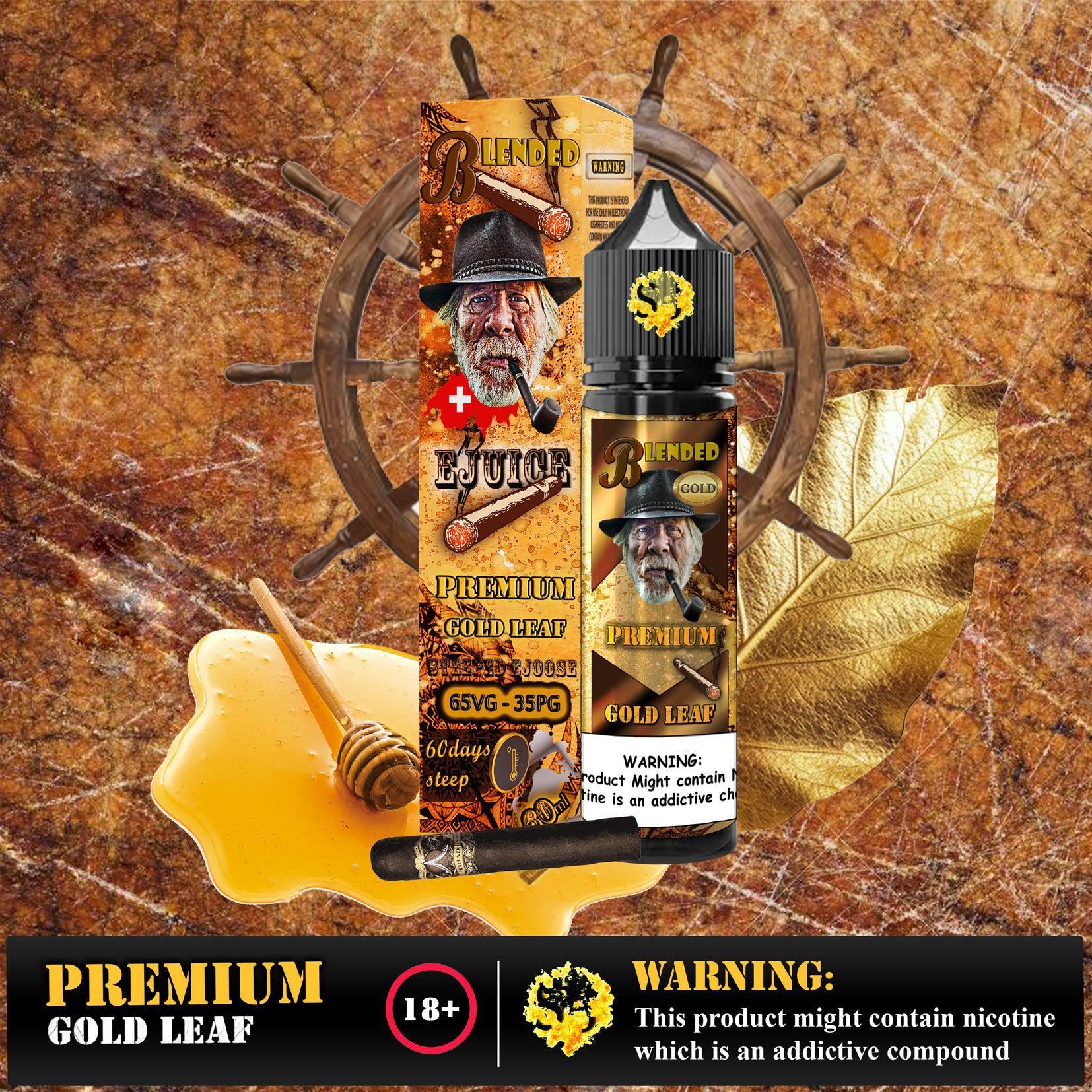 Blended Premium Gold Freebase eliquid | Gold Leaf Blend – FrenzyFog
