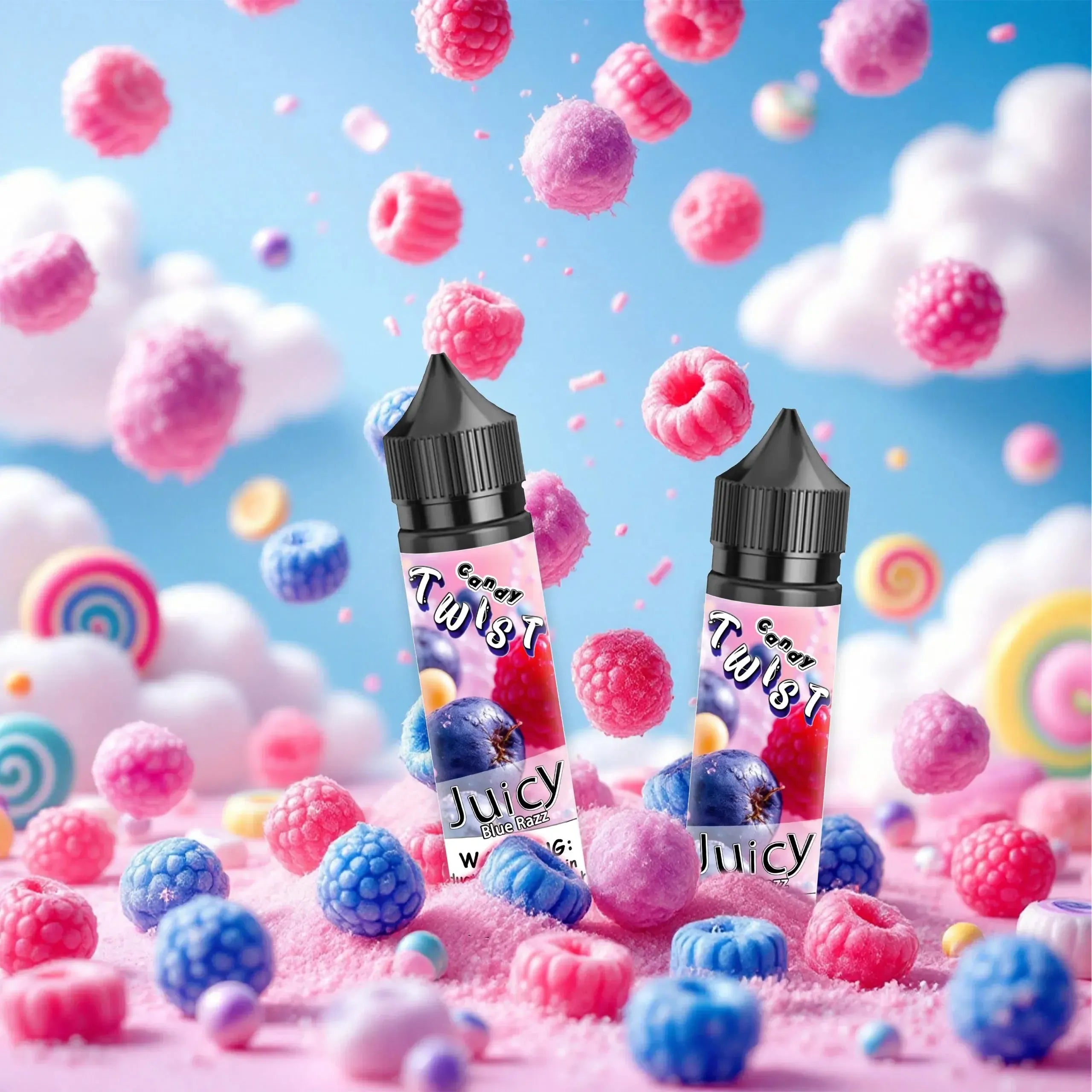 Blue Razz Candy Smoothie 60ml | Twist Candy Series – FrenzyFog