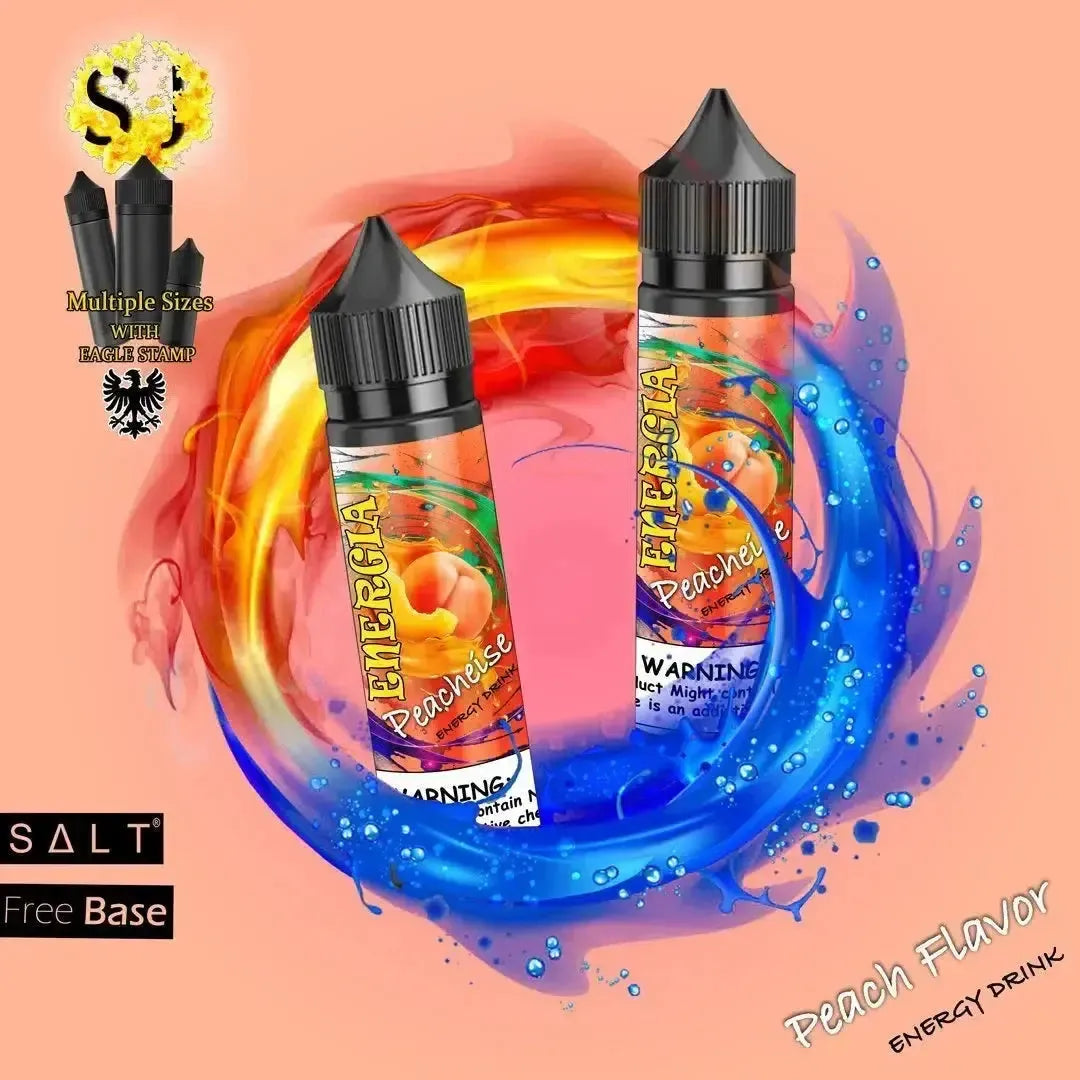 Energia Peacheise Freebase eliquid | Peach Energy Drink – FrenzyFog