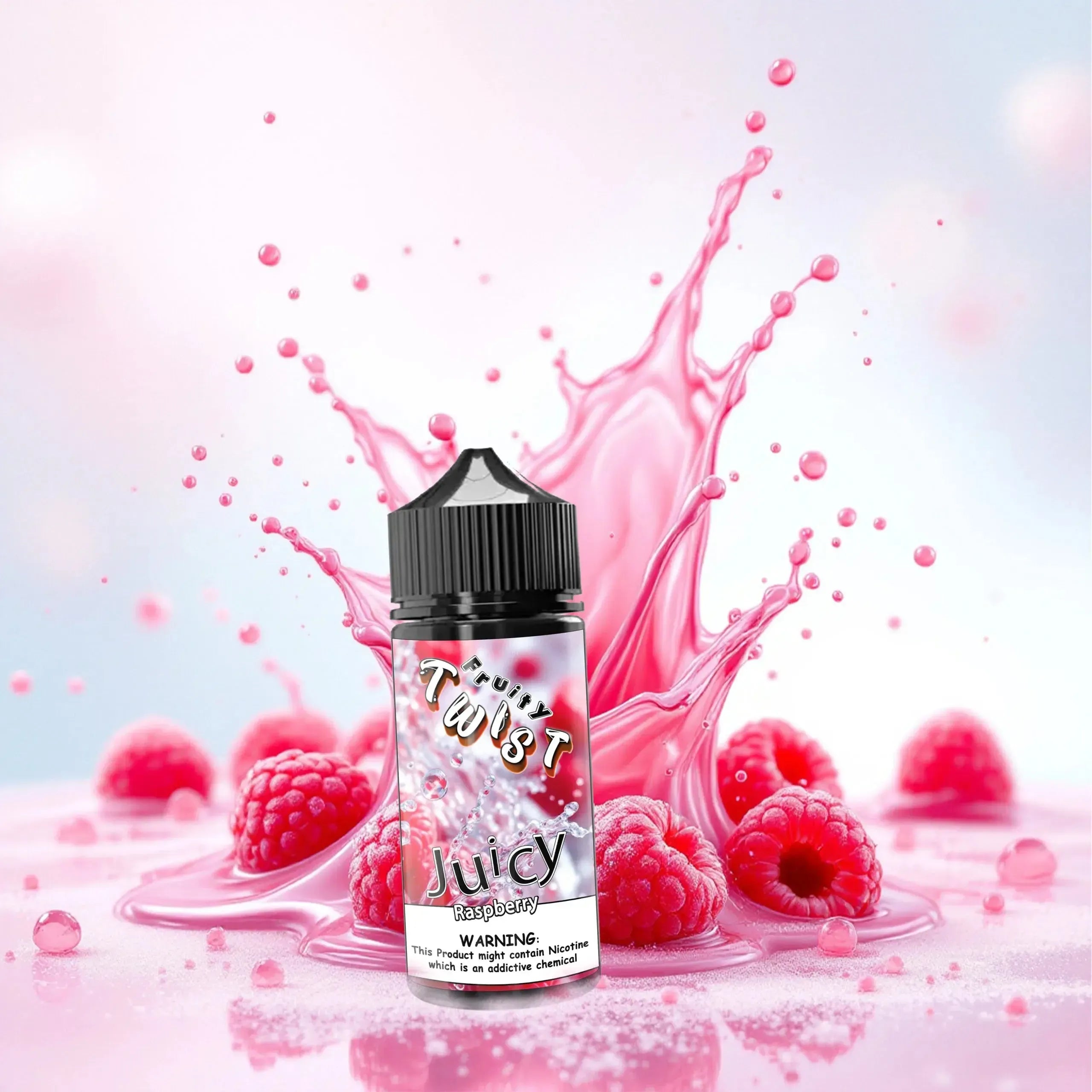 Juicy Raspberry E-Liquid 100ml | Twist Fruity Series – FrenzyFog
