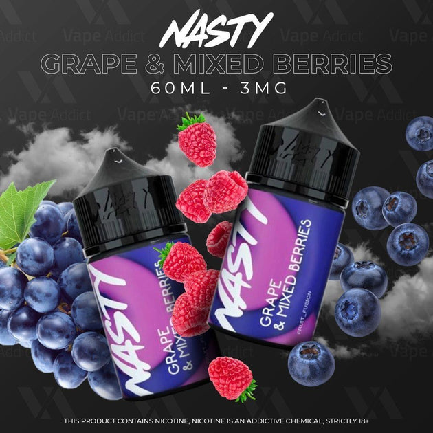 Nasty MODMATE Grape Mixed Berries Ice | FREEBASE | 60ml – FrenzyFog