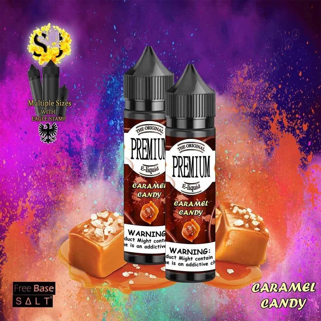 Premium Caramel Candy Freebase eliquid – FrenzyFog