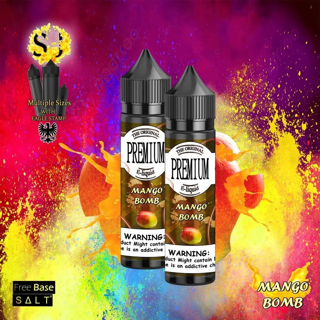 Premium Mango Bomb Freebase eliquid – FrenzyFog