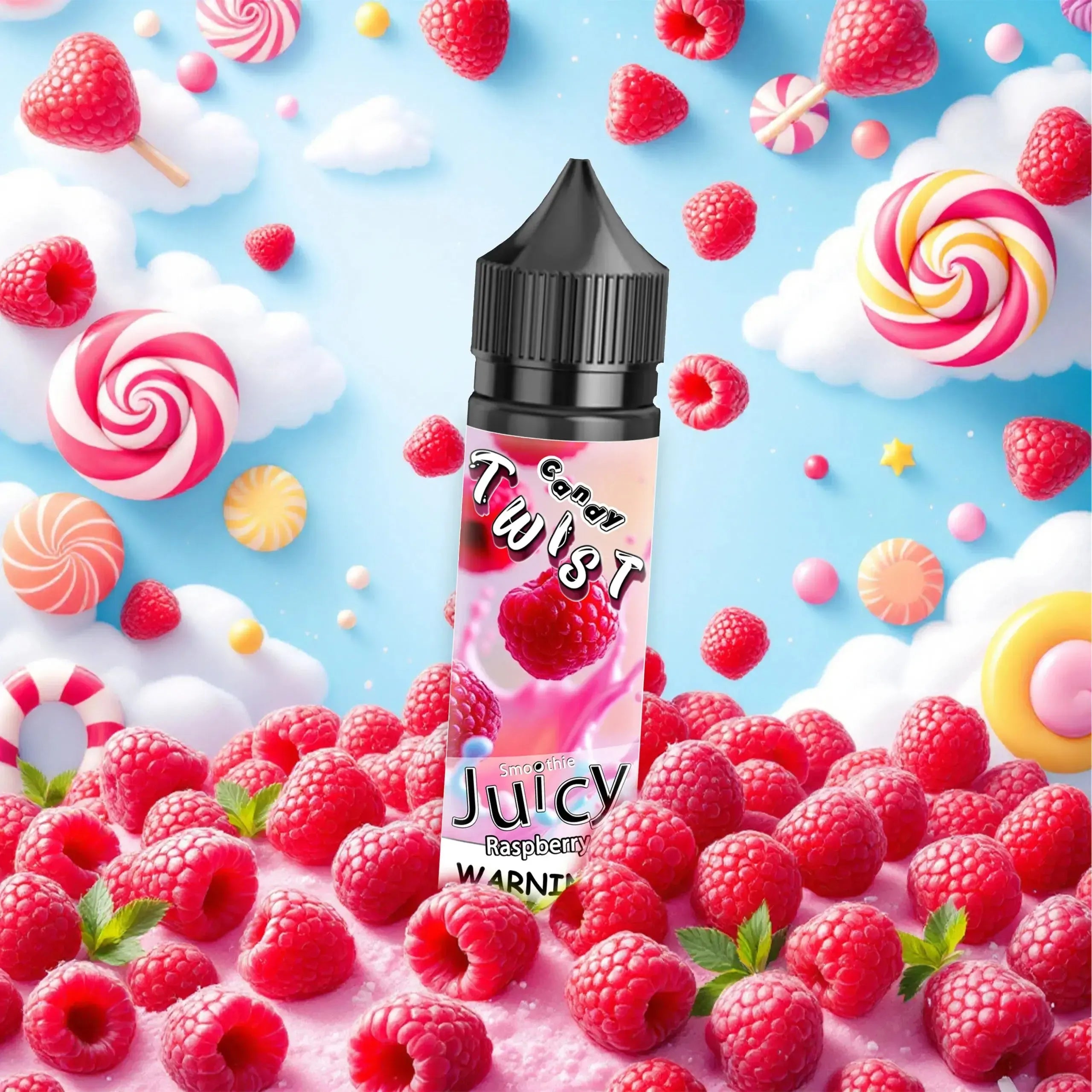 Raspberry Candy Smoothie 60ml | Twist Candy Series – FrenzyFog