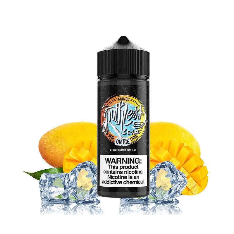 Ruthless Mango on ICE E-juice 3mg | FREEBASE | 120ml – FrenzyFog