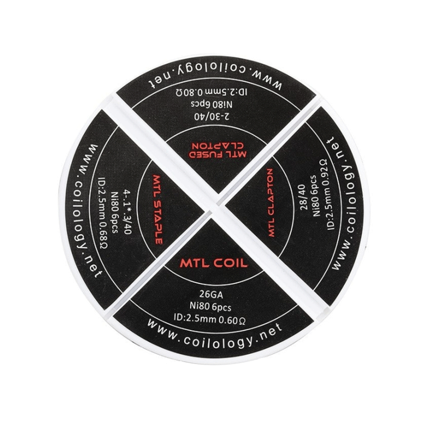 Coilology MTL 4-IN-1 Prebuilt Coils Set for RTA/ RDA Vape Pod Kit ...